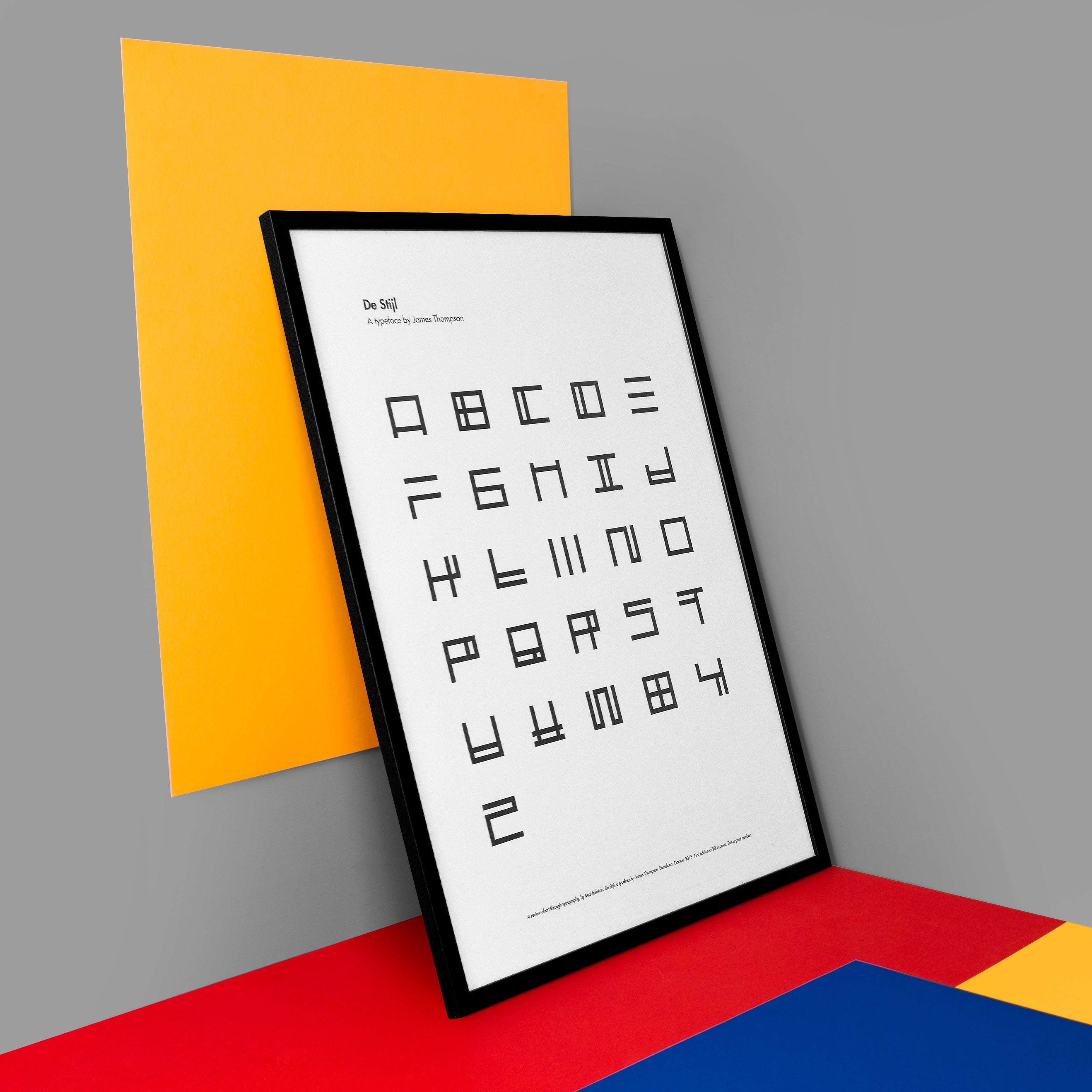 De Stijl A-to-Z Typography Poster – Beamalevich